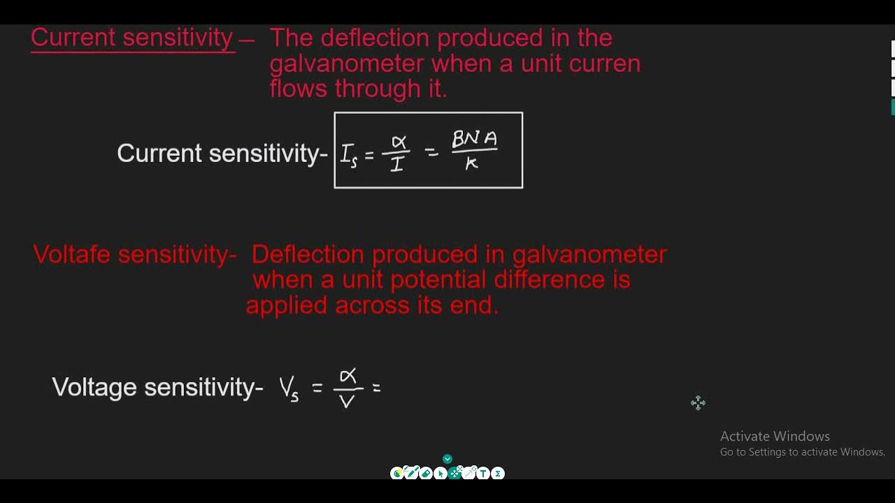 FIGURE OF MERIT||CURRENT SENSITIVITY|| VOLTAGE SENSITIVITY - YouTube