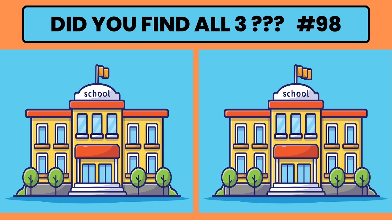 Can you spot the 3 differences # 98 (HARD) - YouTube