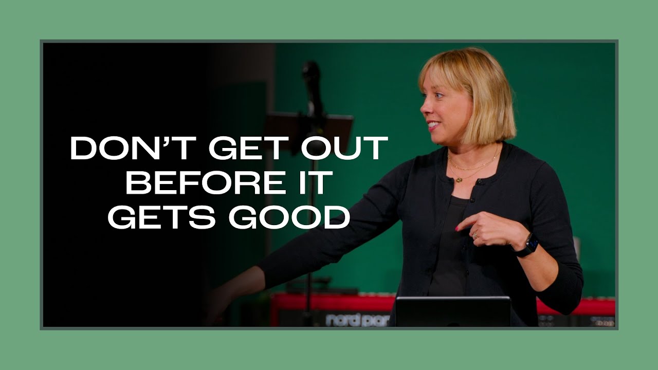 Don't Get Out Before It Gets Good by Julie Langenberg - YouTube
