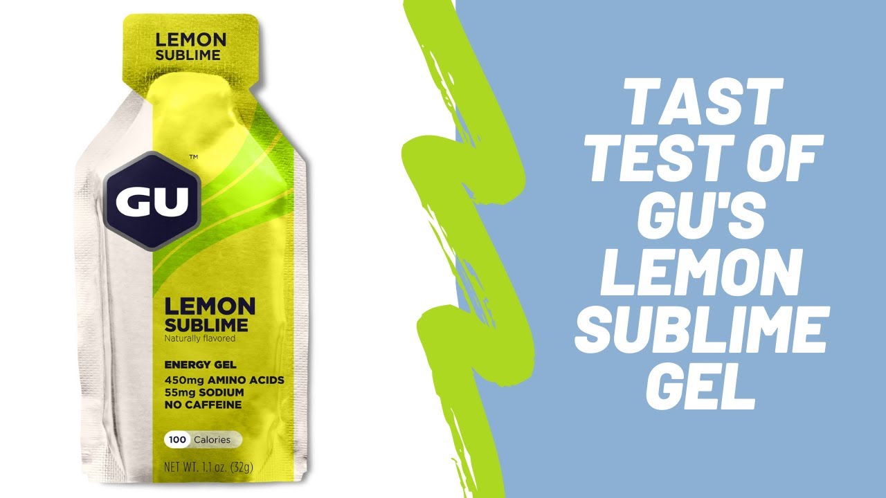 TASTE TEST OF GU's LEMON SUBLIME GEL. Energy GEL - YouTube