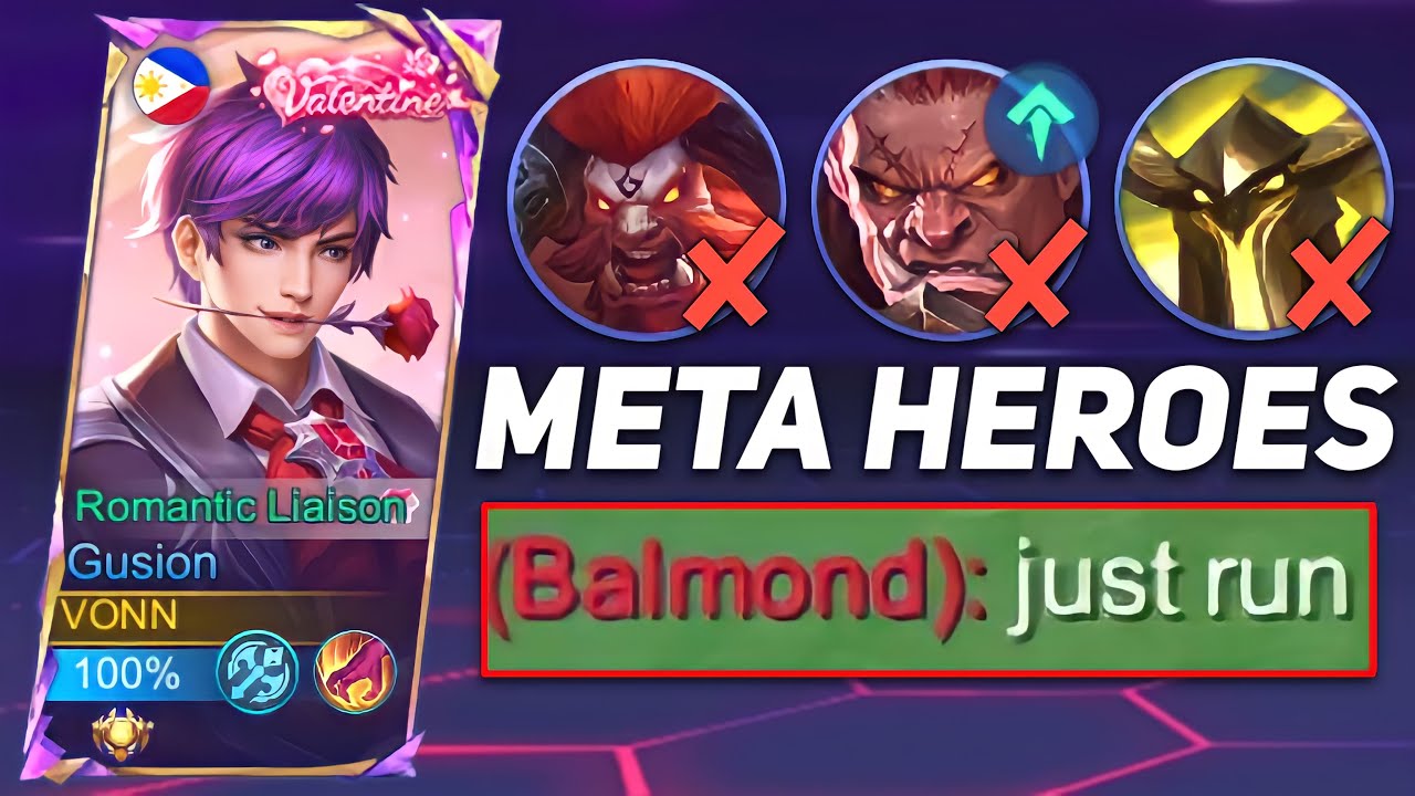 HOW TO DEAL WITH META SUSTAIN HEROES WITH GUSION!! ( FULL TUTORIAL ) - YouTube