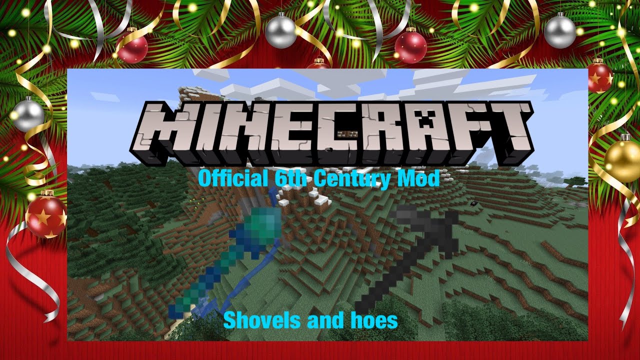 Minecraft (Official 6th Century Mod) shovels and hoes - YouTube