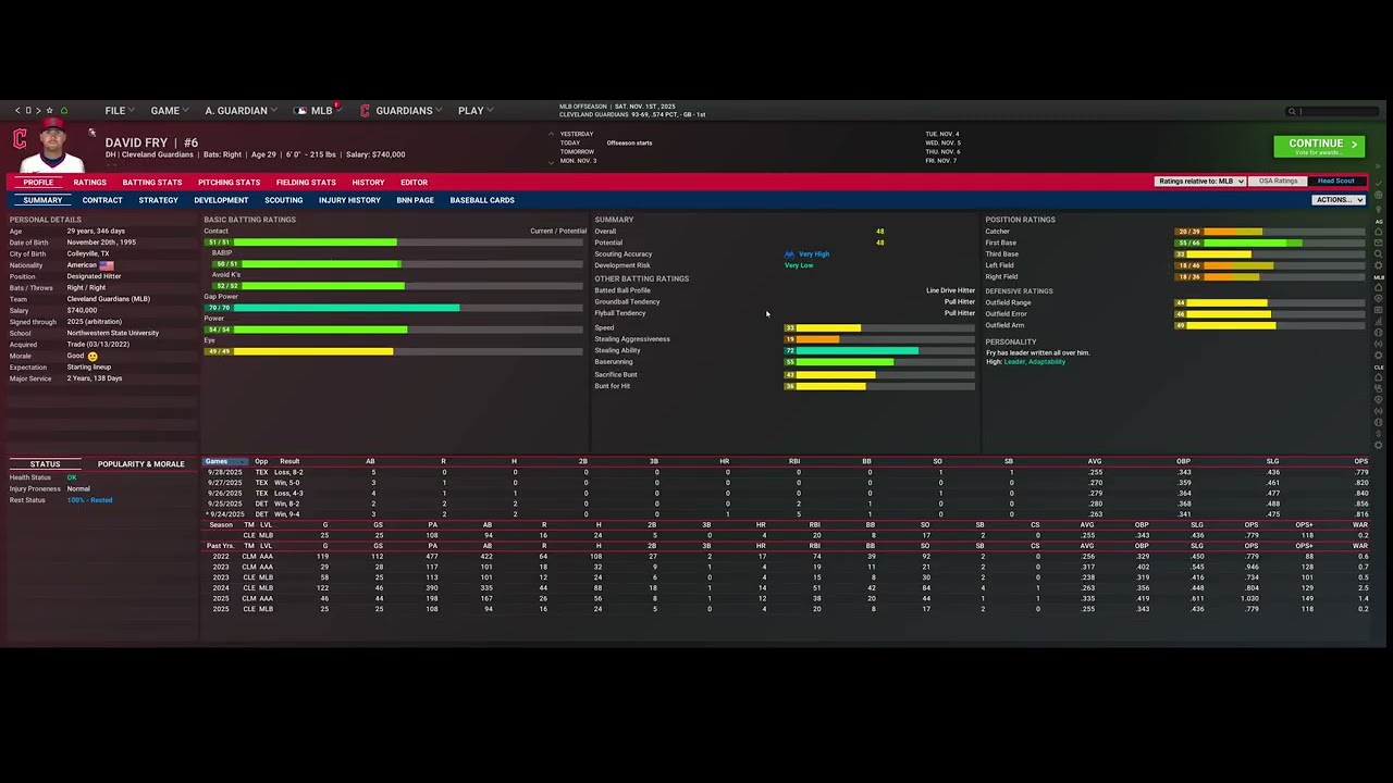 Baseball 101 featuring OOTP 26 #5: Roster construction over the course ...