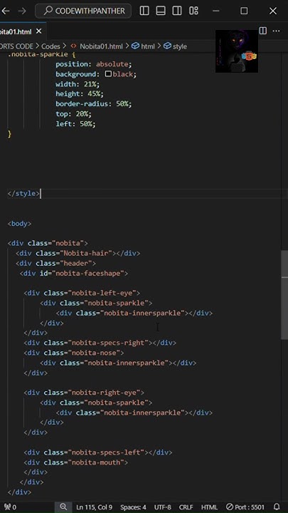 Nobita Using HTML And CSS || #nobita - YouTube