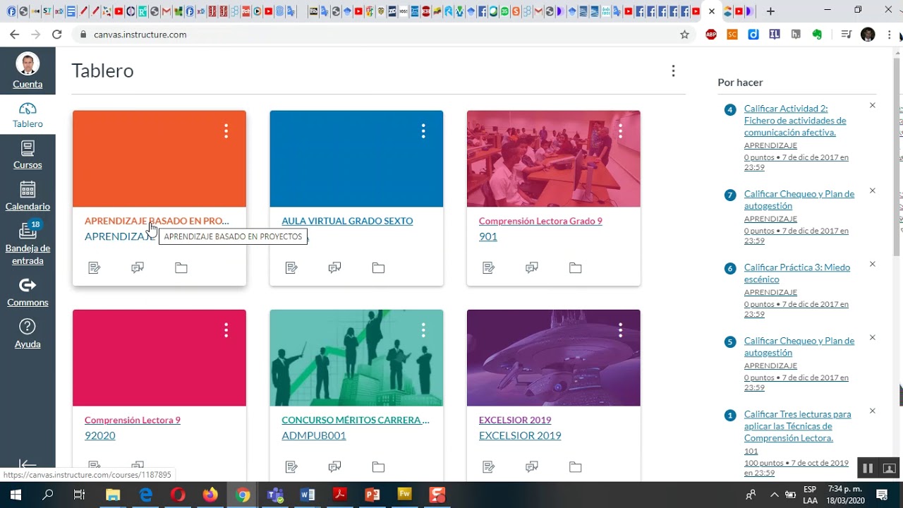Descripción breve del entorno de la plataforma CANVAS - YouTube