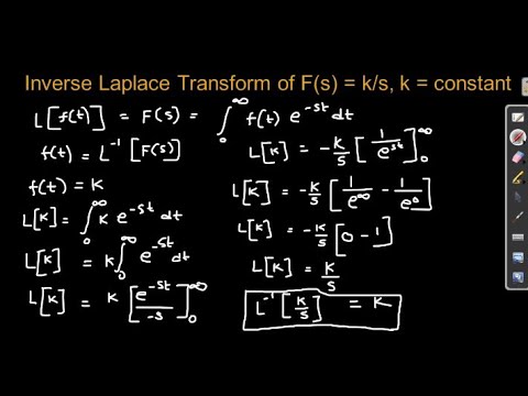 Inverse Laplace Transform of k/s, where k is a constant ...