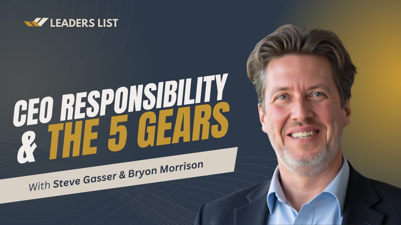 CEO Responsibilities and the 5 Gears with Steve Gasser of Vivid Image ...