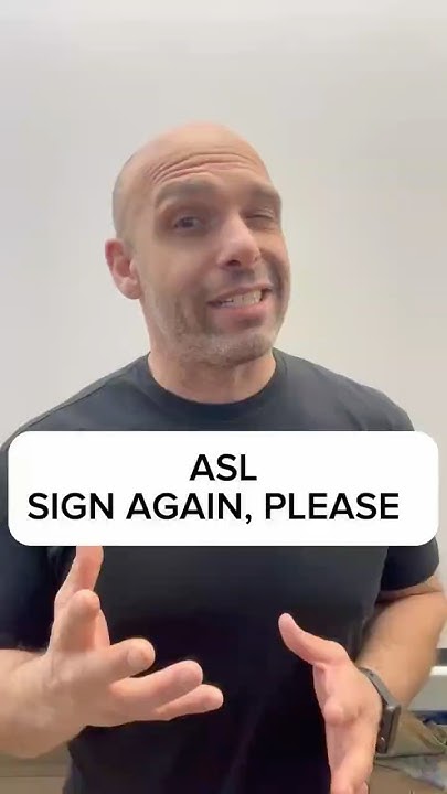 ASL: how to sign “sign it again, please” - YouTube