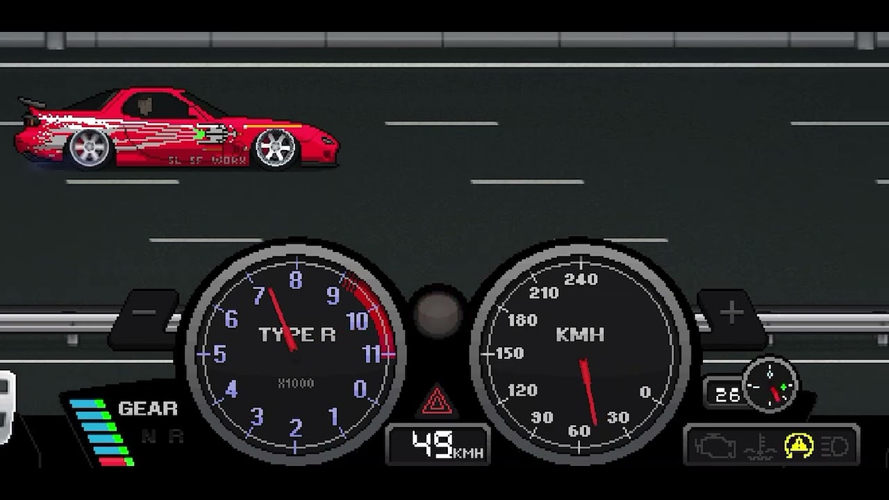 Pixel racing Mazda rx7 - YouTube