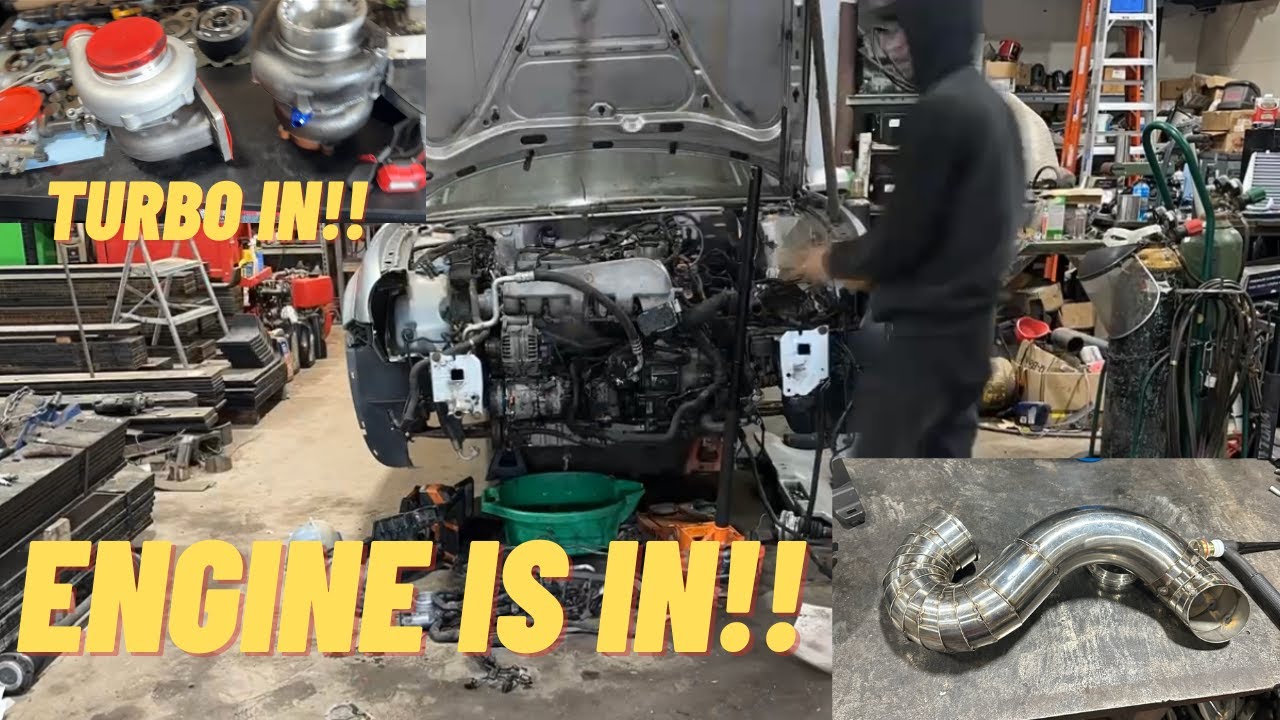 Turbo 24v VR6 Build PT3 : The Engine Is In!! - YouTube