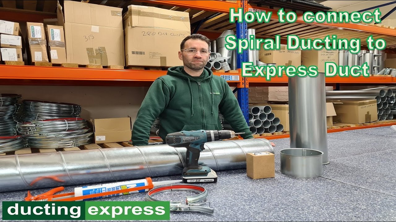 How to connect Spiral Ducting to Express Clipped Duct | Ducting Express ...