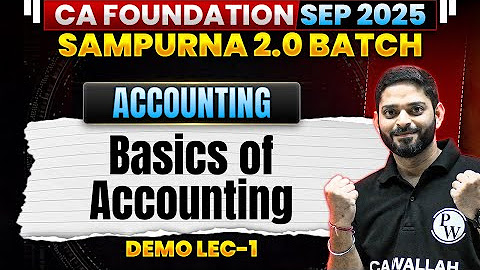 CA Foundation SAMPURNA 2.0 Sep 2025 Batch Demo Lecture🔥🔥 - YouTube