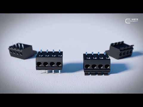 Spring clamp terminal blocks with compression-mount contacts - YouTube