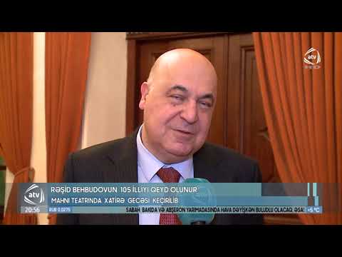 Rəşid Behbudovun 105 illiyi qeyd edilir