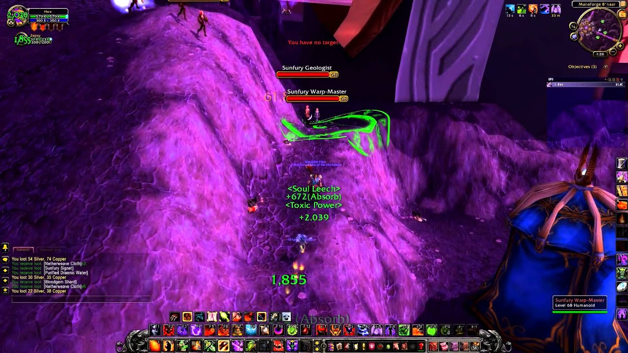World of Warcraft - Manaforge B'naar - Netherweave Cloth Farming Pt. 3 ...