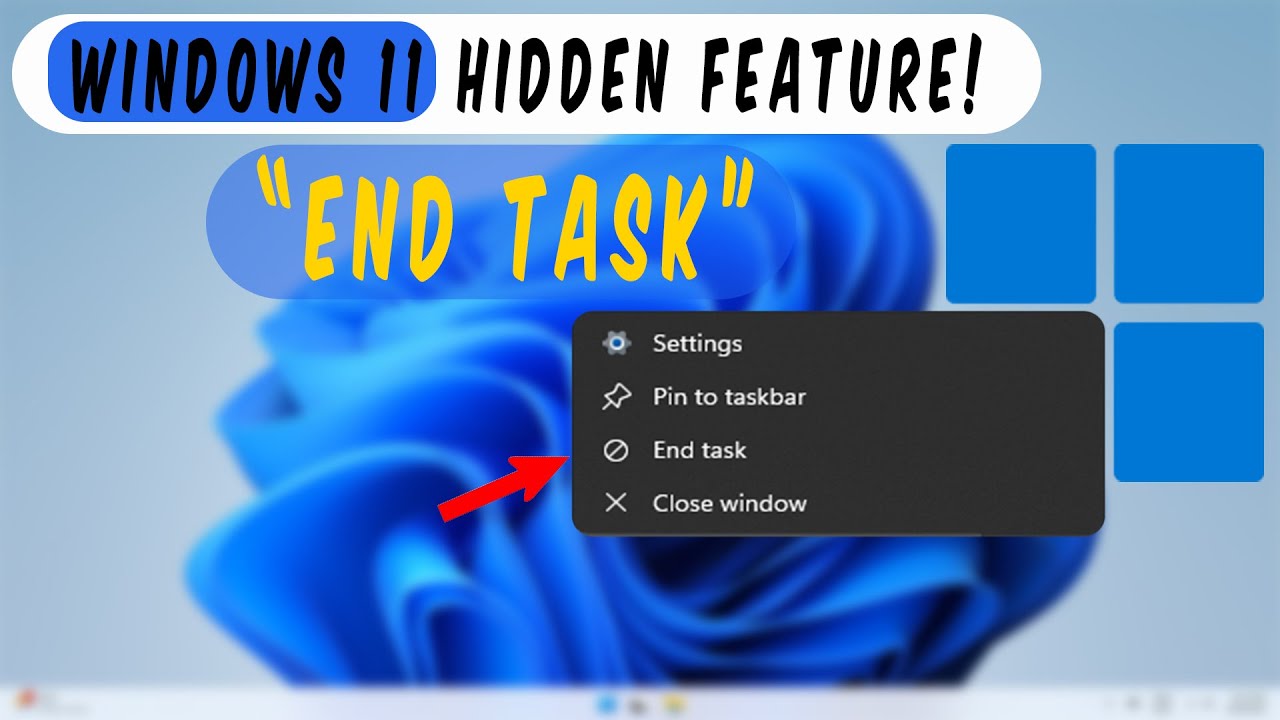 Add “End Task” to Right-Click Taskbar Menu in Windows 11 (Close Frozen ...