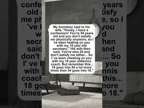 18 into 54 #joke #humor #shorts #marriage #logic #math #funny #cheating #comedy #laugh #viral