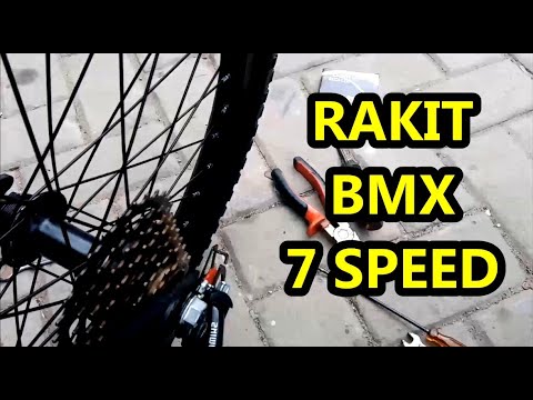 rakit sepeda bmx 7 speed - YouTube