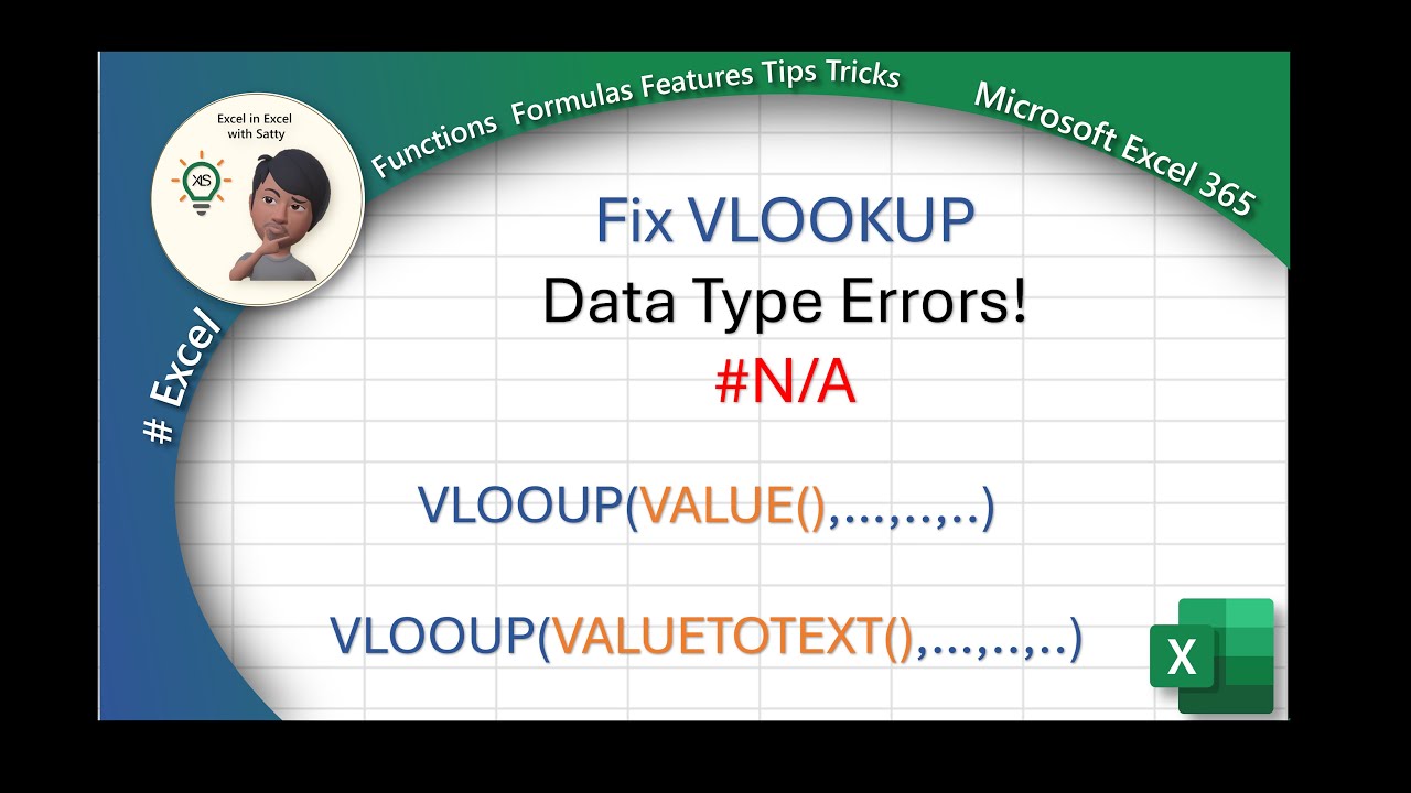How To Fix Vlookup Errors With Value And Valuetotext Functions In Excel