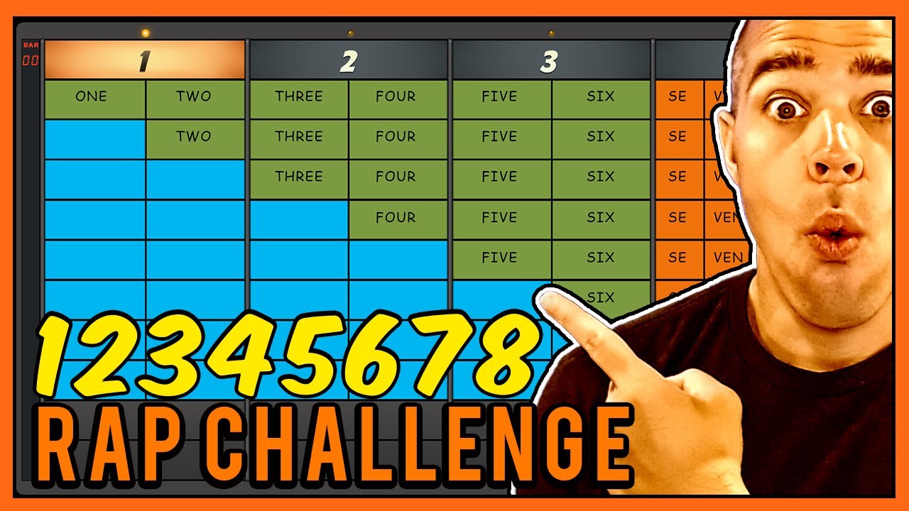 12345678 Challenge Practice - How To Rap - YouTube