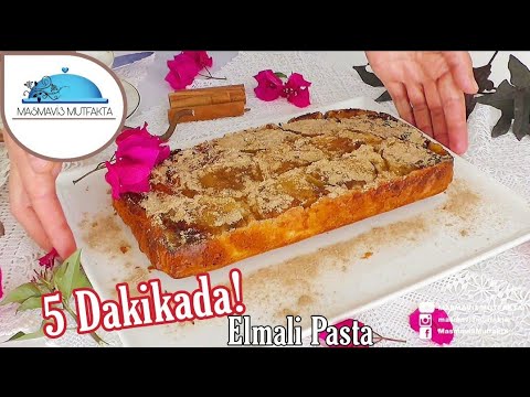 5 DAKİKADA‼️DÜNYANIN EN KOLAY NEFİS ELMALI PASTASINI 🔝MİKSER YOK🔝SCHNELLER APFELKUCHEN !