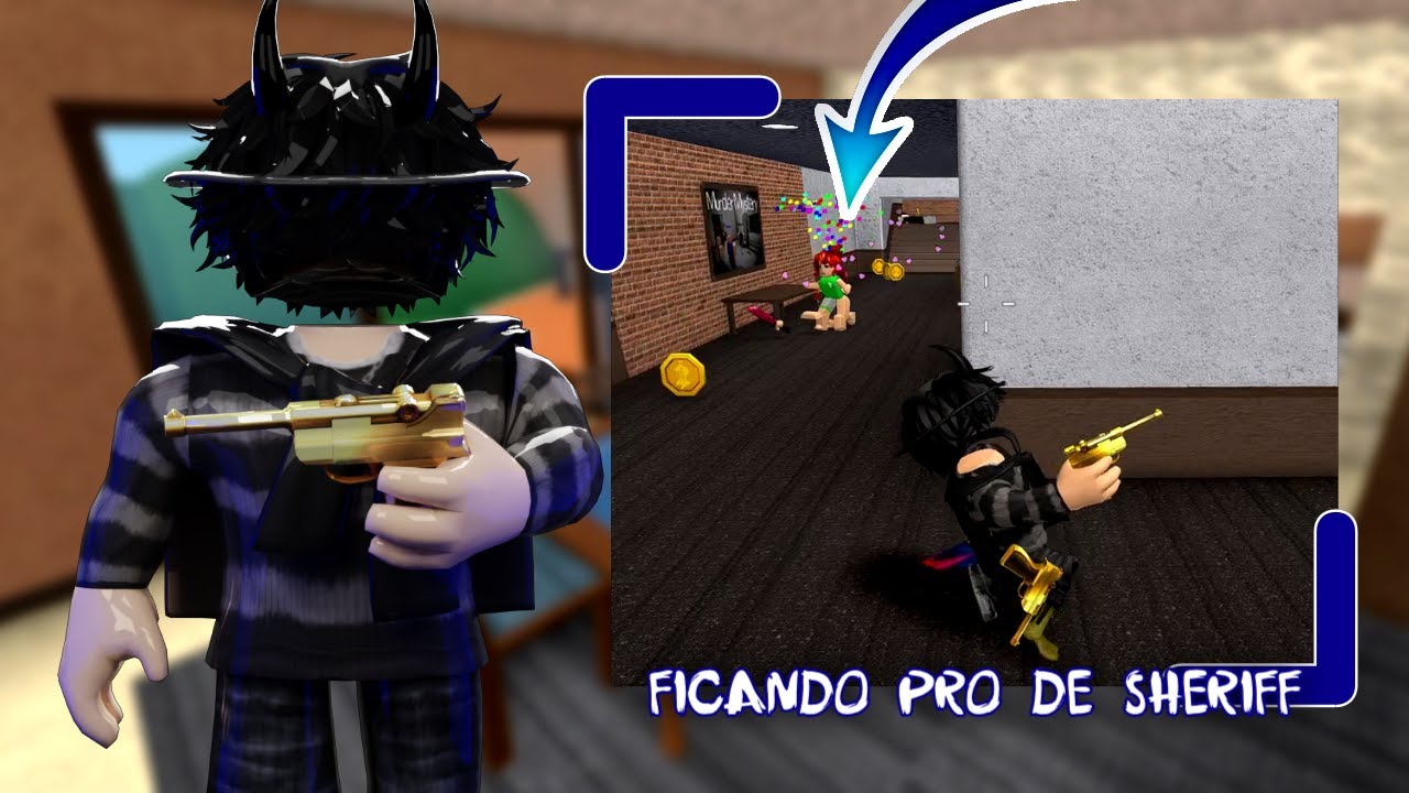 ESTOU FICANDO PRO DE SHERIFF NO MM2!! (Murder Mystery 2) - YouTube