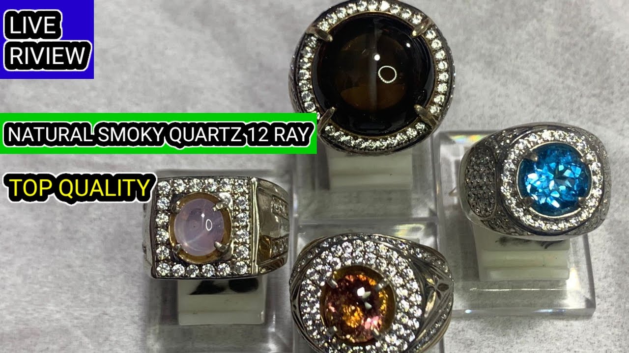 Sorotan 8.54 - 13.54 dari NATURAL SMOKY QUARTZ 12 RAY || JARANG DI ...