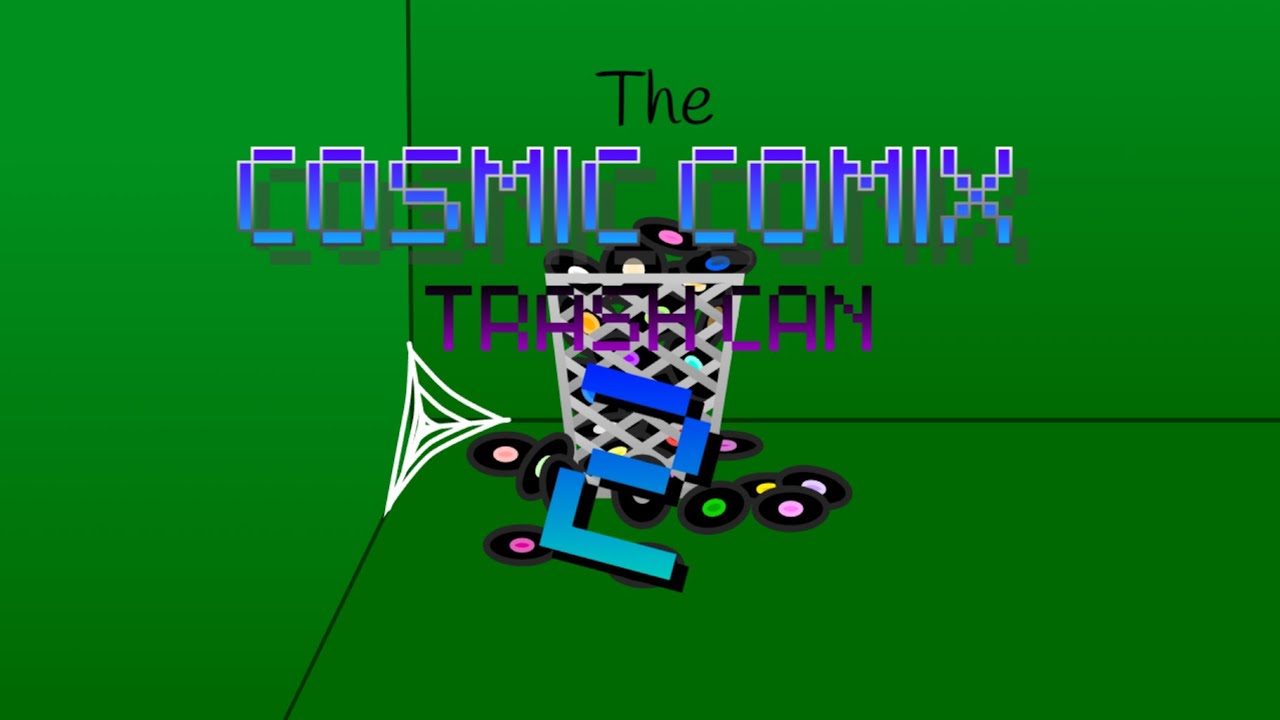 The Cosmic Comix trash can 2 - YouTube