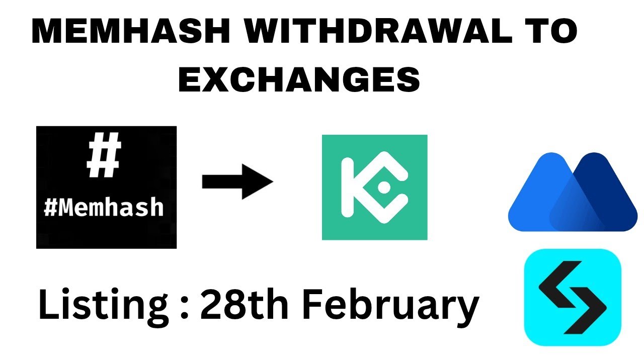 MEMHASH WITHDRAWAL TO EXCHANGES - YouTube