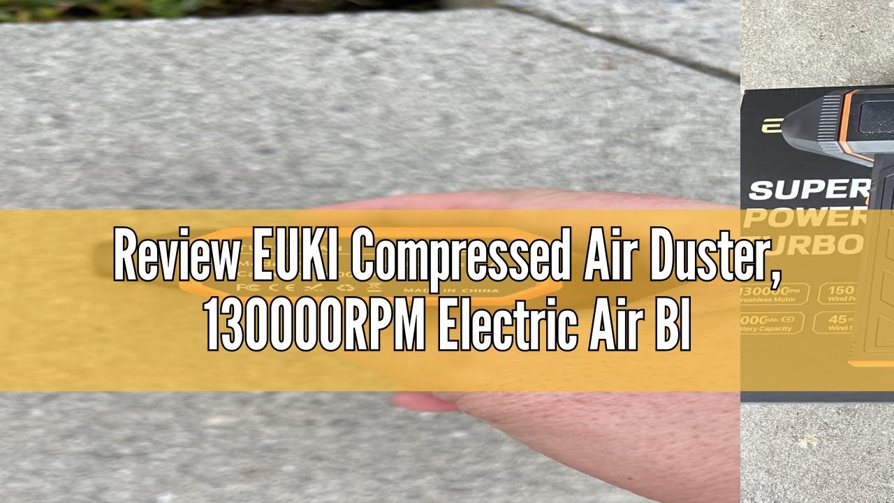 Review EUKI Compressed Air Duster, 130000RPM Electric Air Blower Replaces Compressed Air Cans, 3 ...