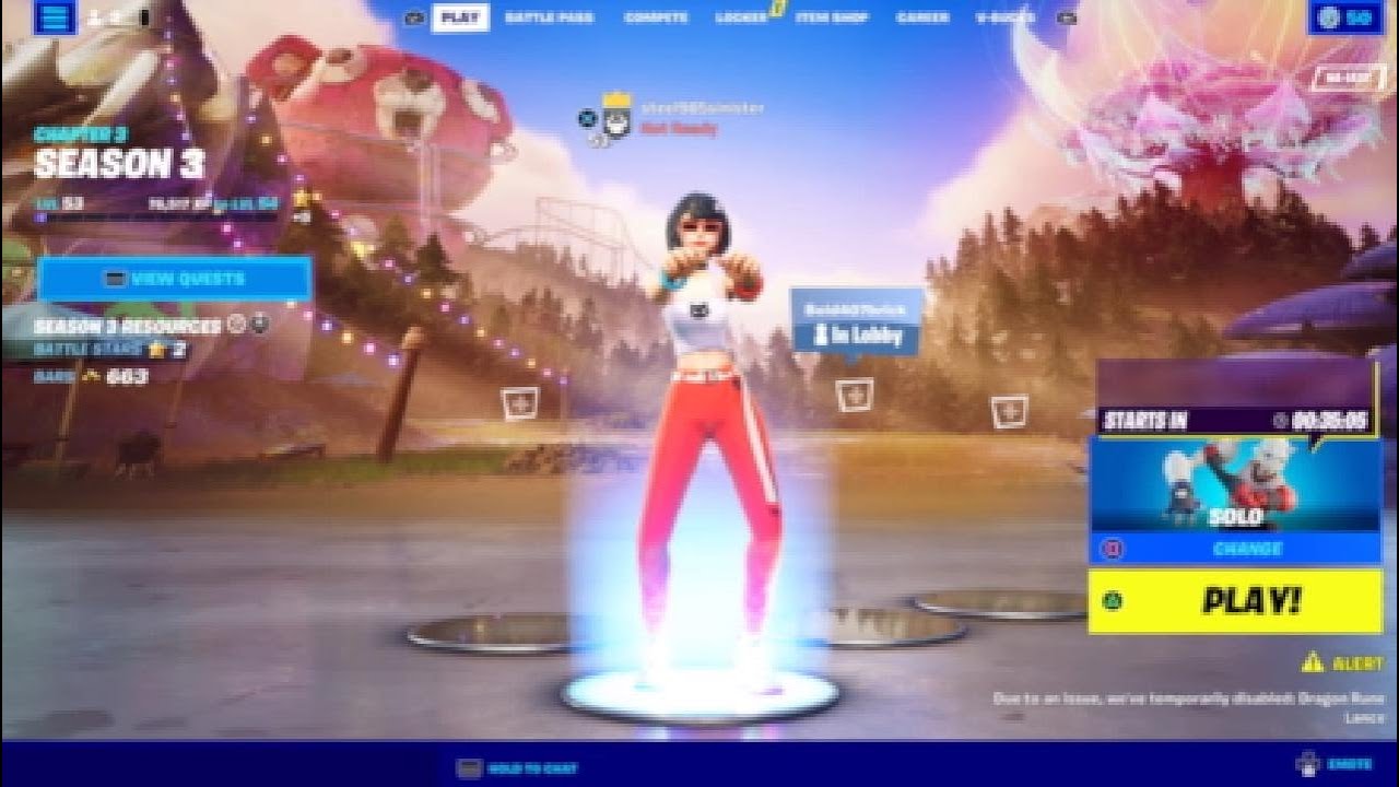 Fortnite Doing Steady Emote with all my Skins - YouTube