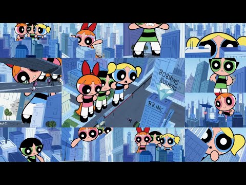 Powerpuff Girls - Giantess Powerpuff Girls Unintentionally Damage Townsville Looking for Mojo Jojo 