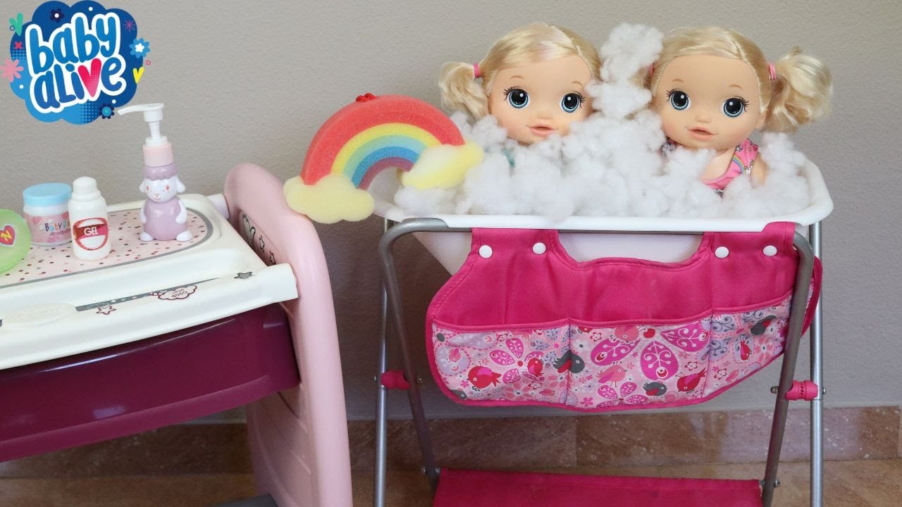 BABY ALIVE NINA E IRMÃ GÊMEA!Cuidando das minhas Bonecas -Baby Alive em ...