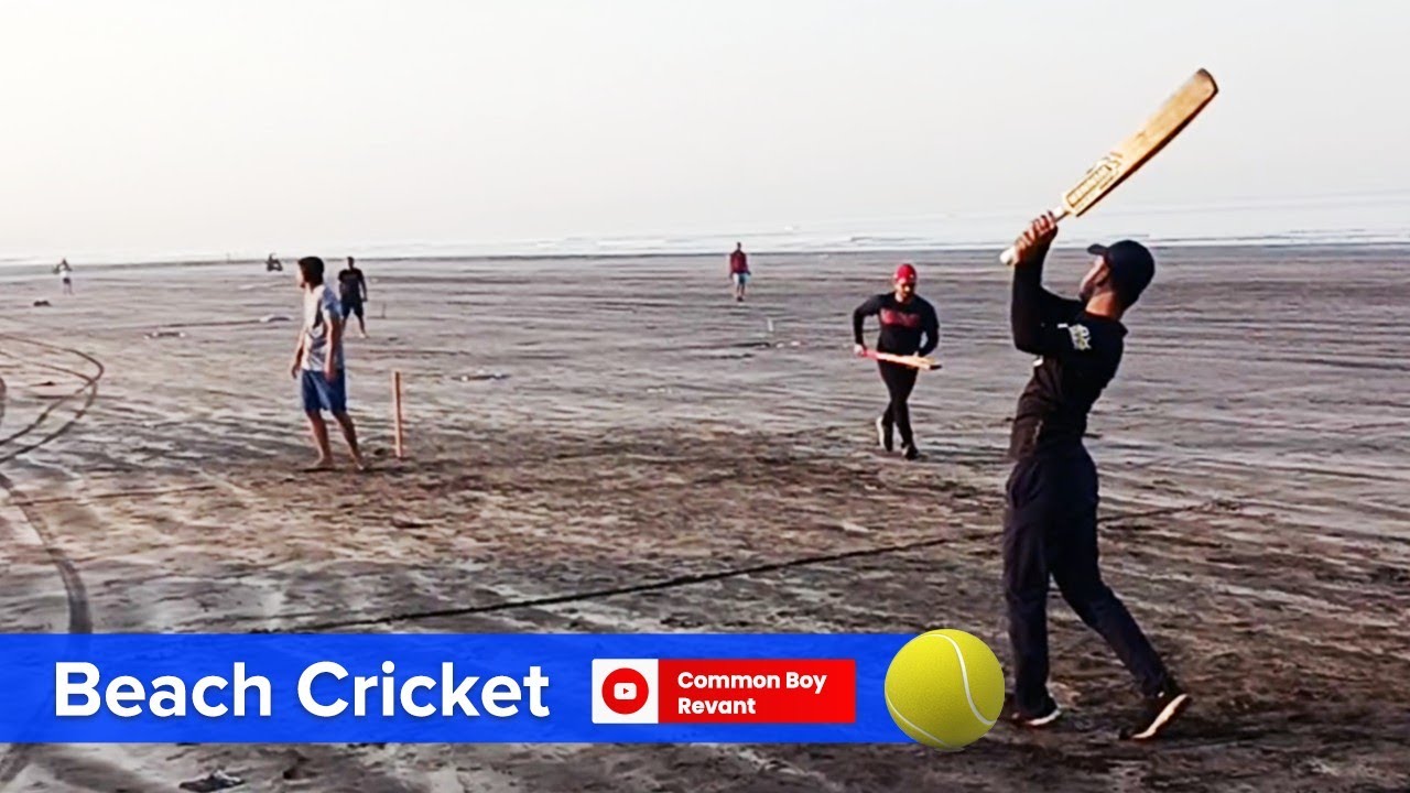 Sunday cricket on beach 🏏 | cricket vlog | - YouTube