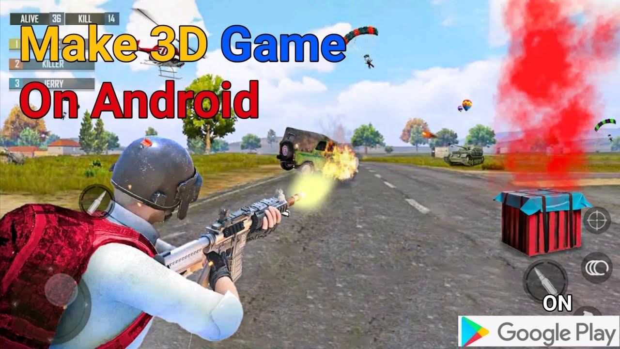 Make 3D High Graphics Game On Mobile || Make Professional Games On ...