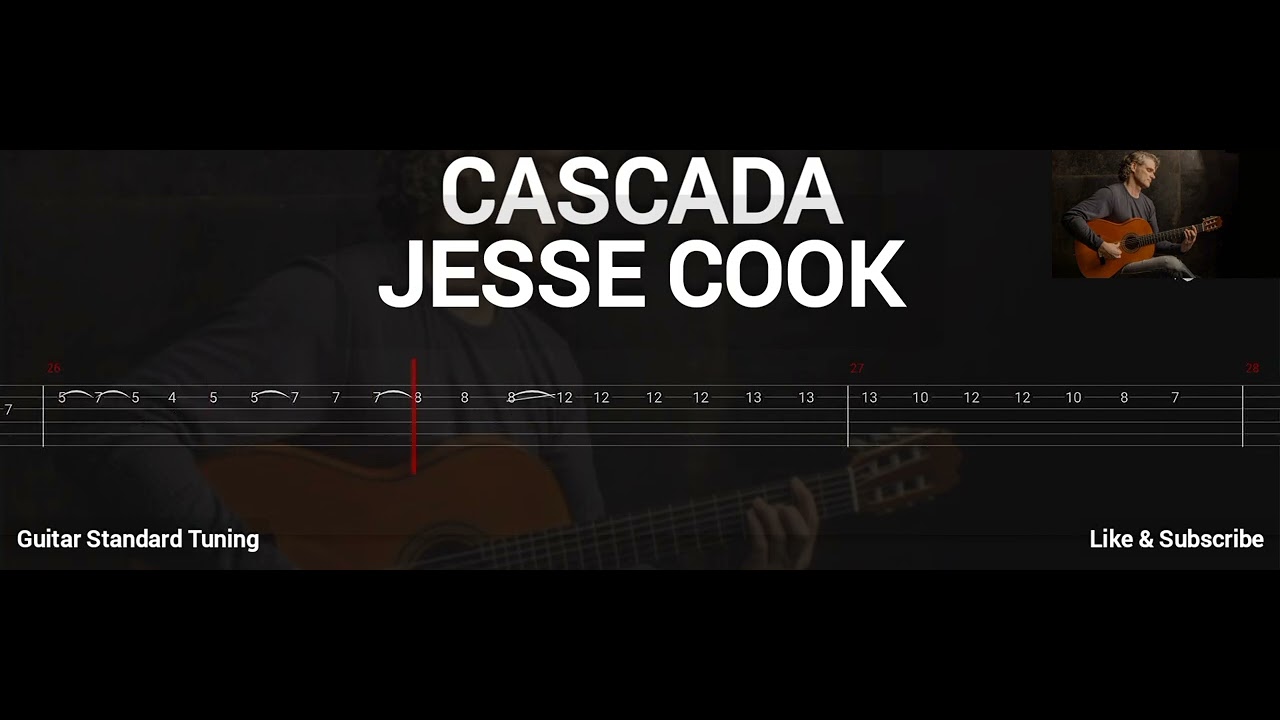 JESSE COOK - CASCADA ( TAB GUITAR ) - YouTube