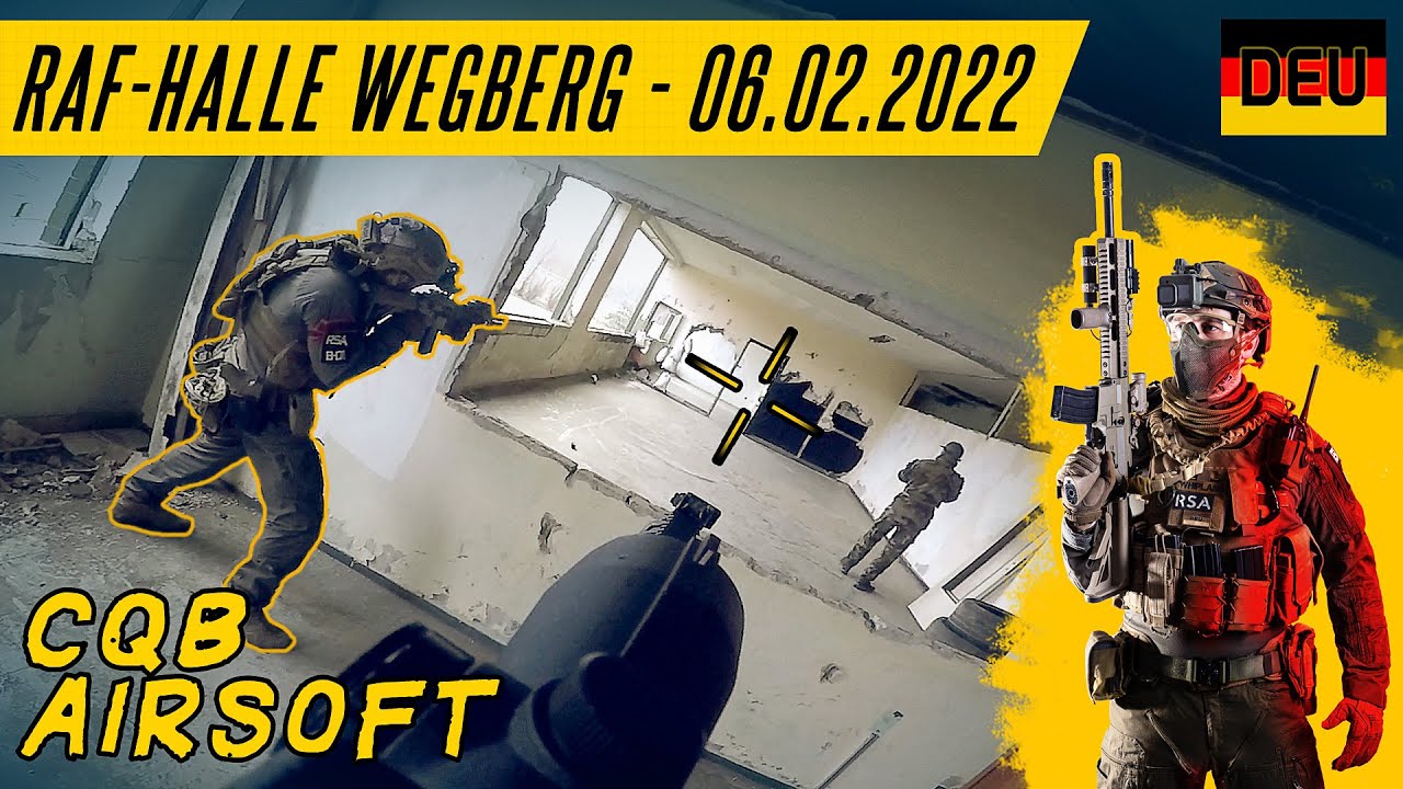 CQB-Airsoft in der RAF-Halle Wegberg 06.02.2022 [FullHD/60p] - YouTube