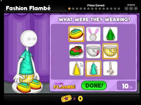 A Round of the New Mini Game- Fashion Flambe - YouTube