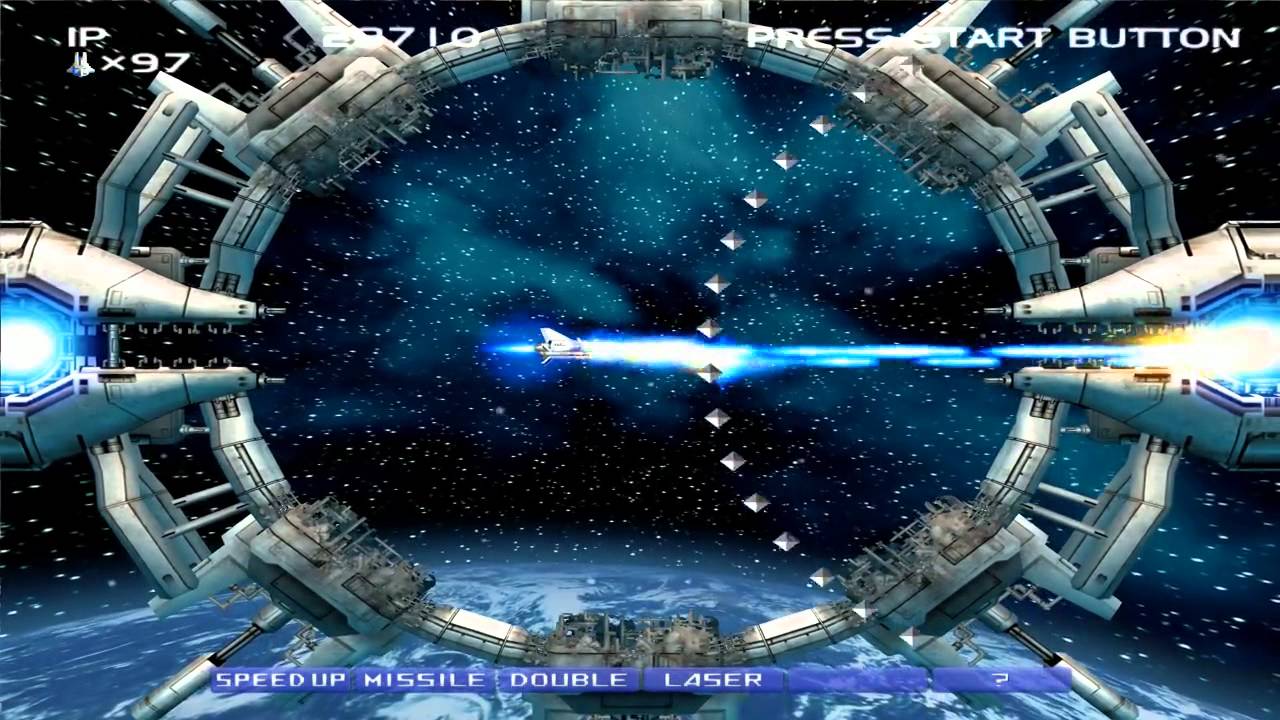 Gradius V - 1st Boss loop 10 1st attempt - YouTube