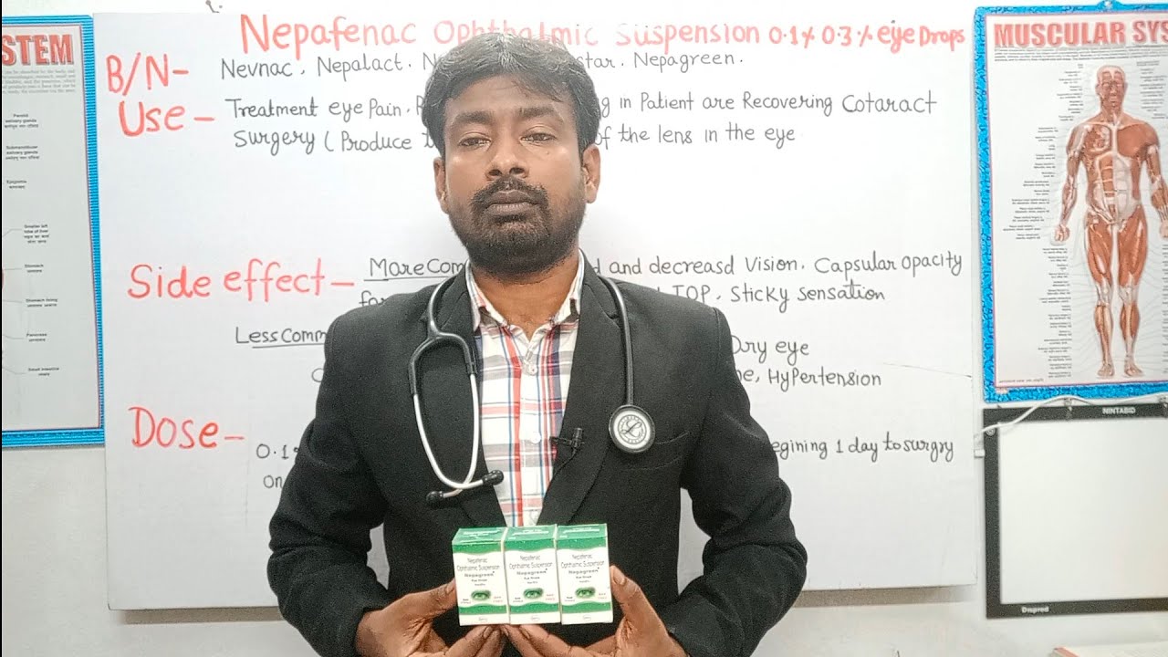 Nepafenac Ophthalmic Suspension Eye Drops/ Nepaster/Nevnac/Nepalact ...