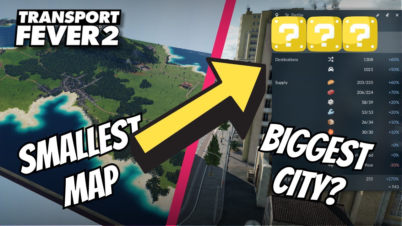 Can I Grow a Mega City on the Smallest Map in Transport Fever 2? - YouTube