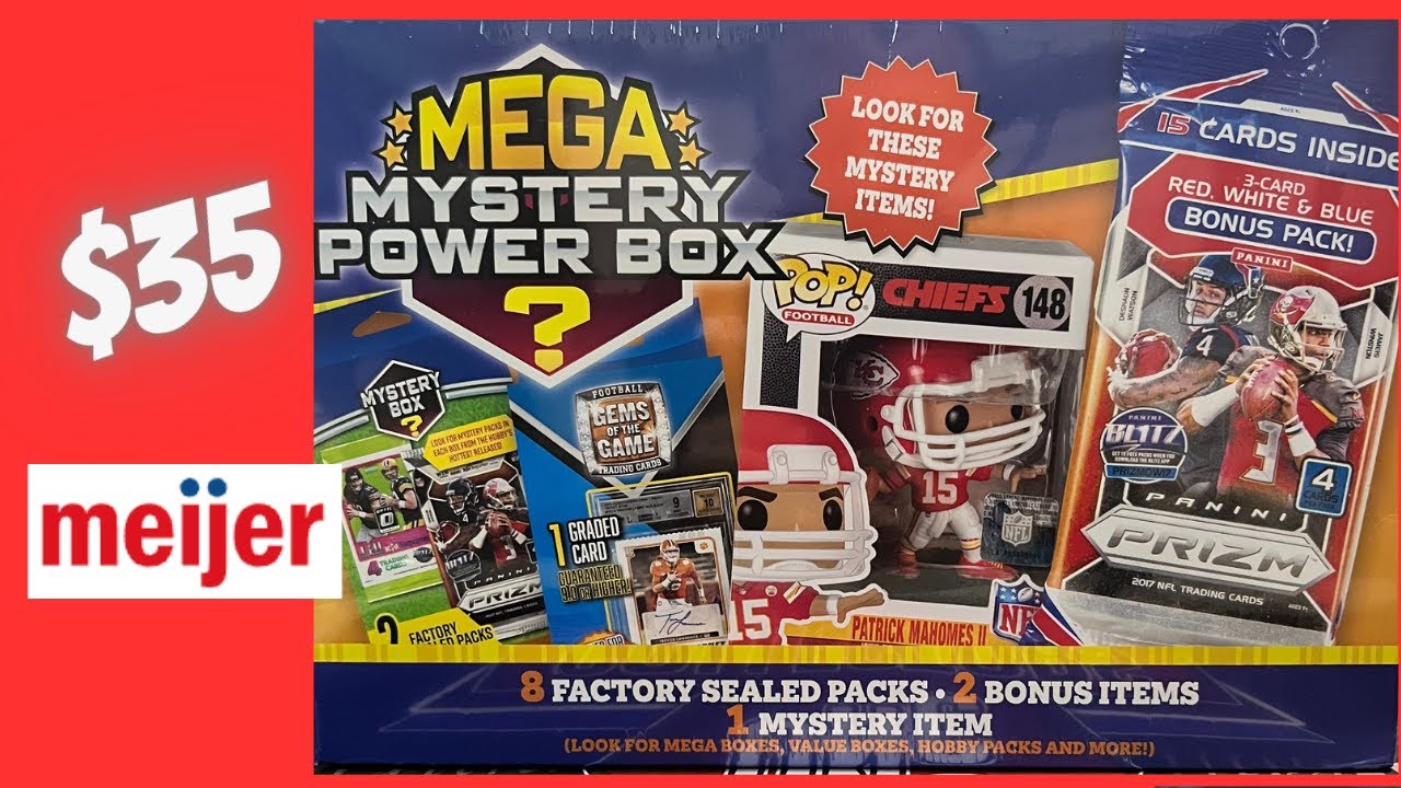 Mega Mystery Football Power Box from MJ Holding Football Card Mystery ...