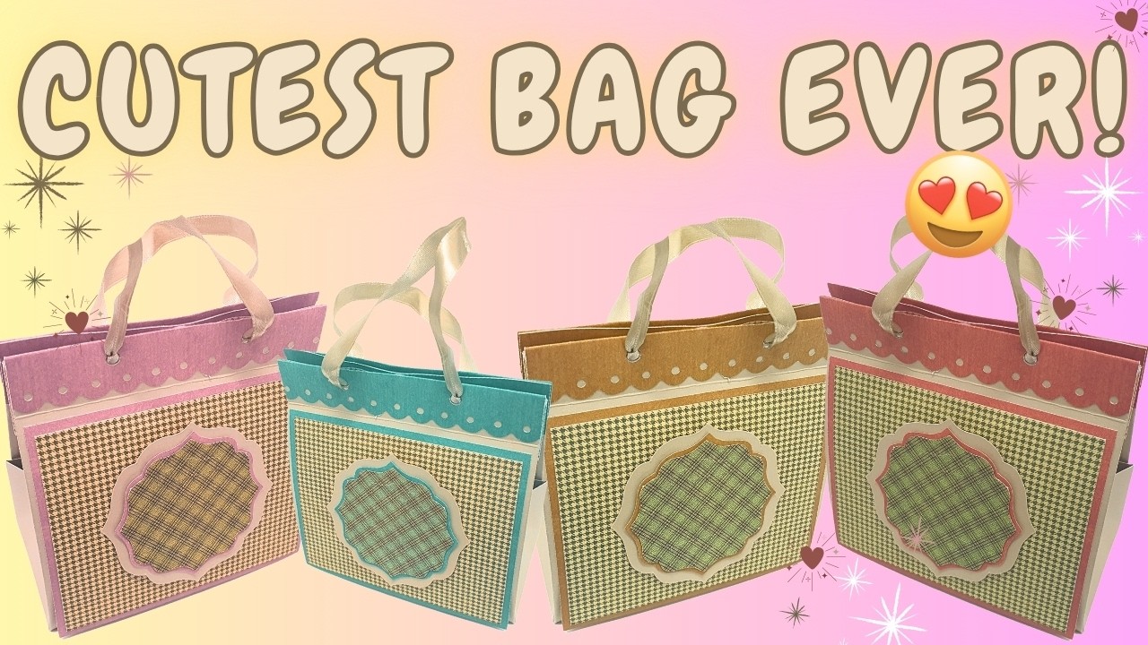 DIY Paper Handbag l Easy Paper Purse Ever! ⭐️Perfect Gift Bag - YouTube