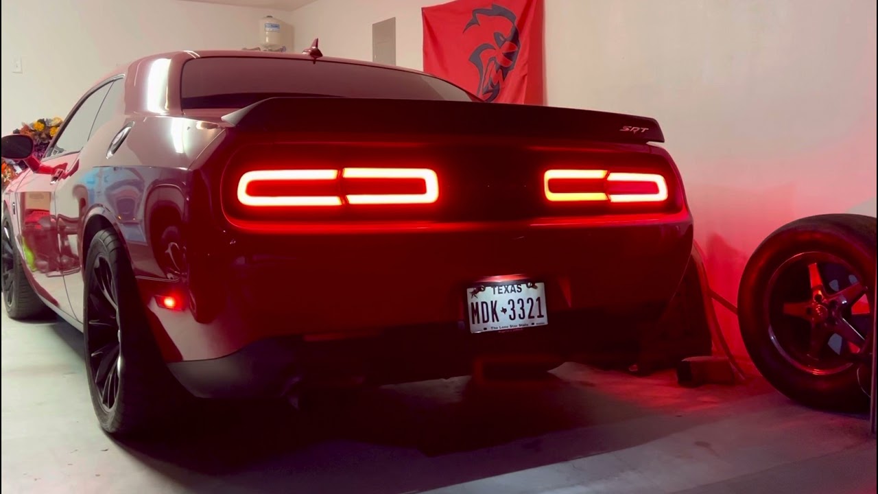 E85 cold start of the cammed hellcat! - YouTube