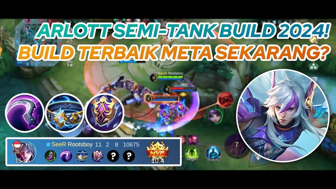 ARLOTT GAMEPLAY | ARLOTT SEMI-TANK BUILD 2024! BUILD TERBAIK META ...