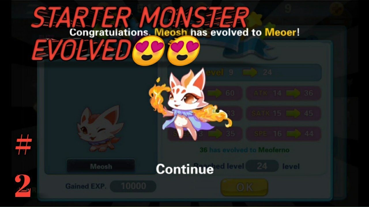 Starter monster evolved😍😍. Monster storm 2 gameplay #2 . - YouTube