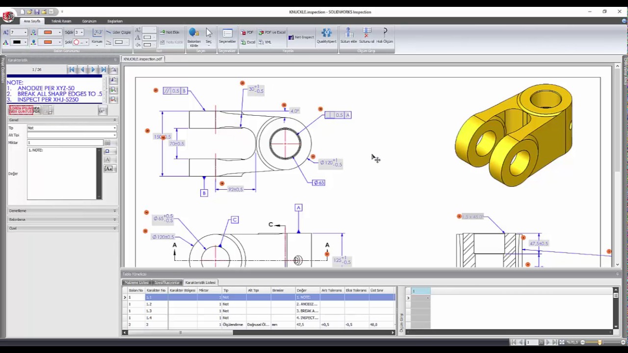 SOLIDWORKS Inspection Demo - YouTube