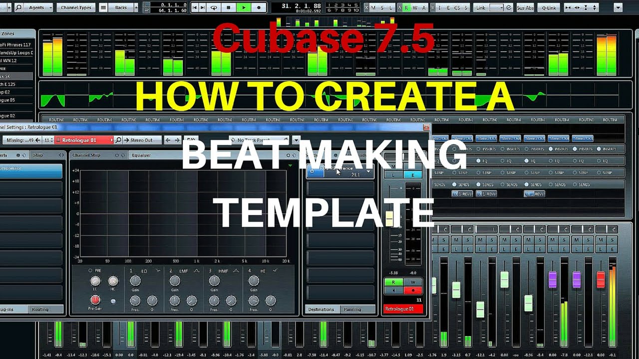 Cubase 7 How To Make A Beat Making Template In Cubase - YouTube