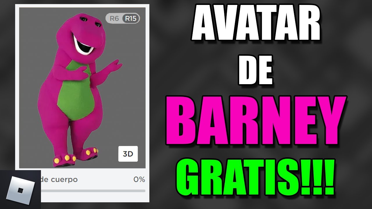 🤑 AVATAR de BARNEY GRATIS en ROBLOX 🤑 - YouTube