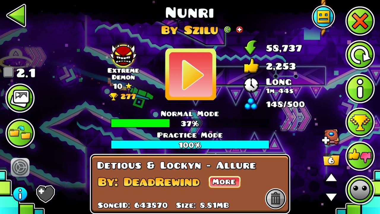 🔴 STREAM #4: PARTE 2 | NUNRI [37%] | UPCOMING EXTREME DEMON #33 ...